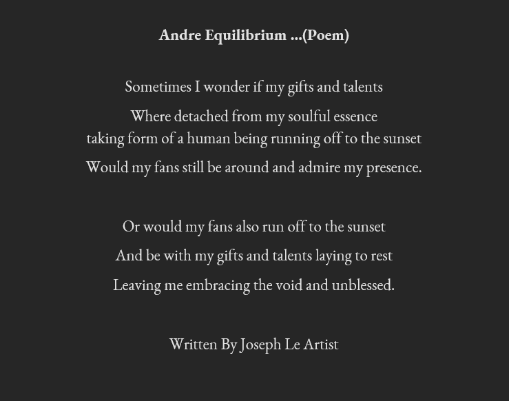 Andre’s Equilibrium (Poem)… – LifeandTimelessart