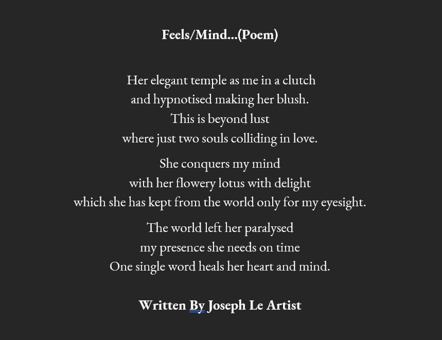 Feels/Mind…(Poem) – LifeandTimelessart