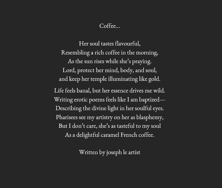 Coffee…(Poem) – LifeandTimelessart